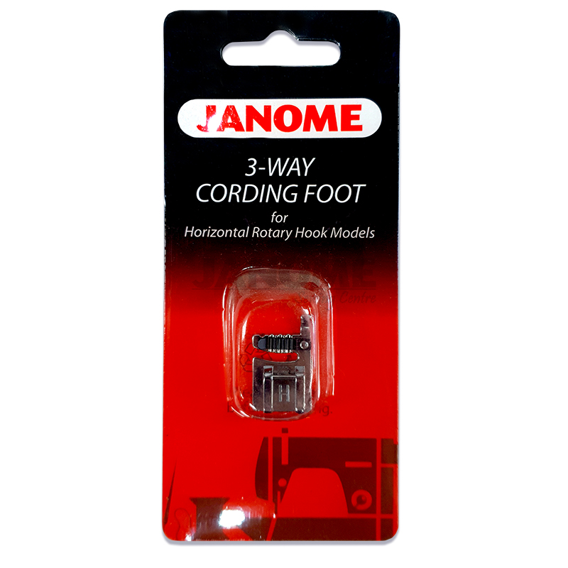 JANOME Accessory of the Month - Janome 3 Way Cording Foot - Janome ...