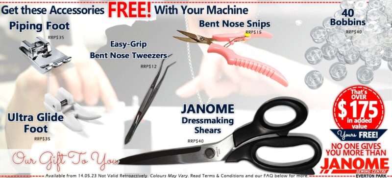 Janome TM30 sewing machine - Janome Sewing Centre Australia