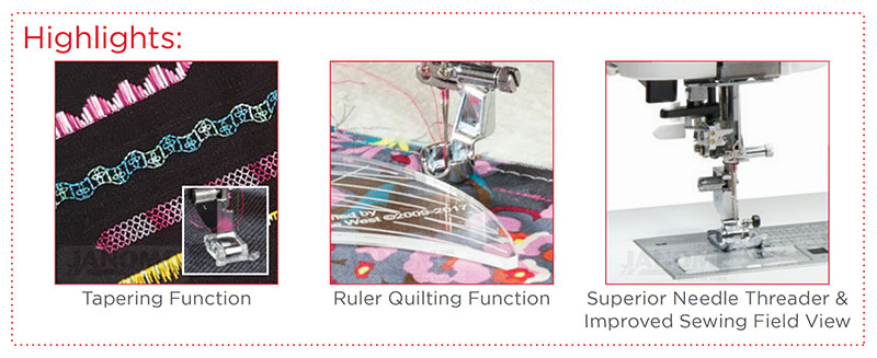 NEW Janome Continental M7 Professional Advanced Quilting Machine
