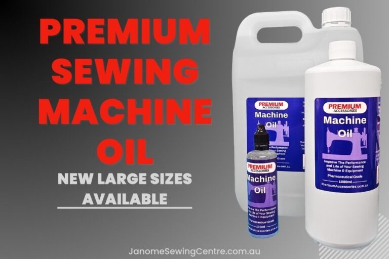 Product Alert: New Large Premium Oil Bottles - Janome Sewing Centre ...