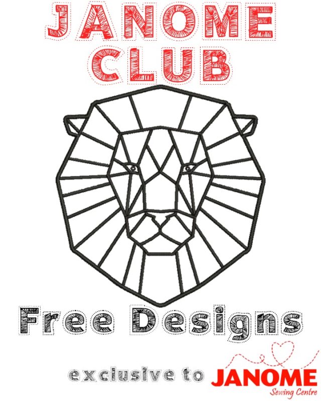 Free Geometric Animal Embroidery Designs - Janome Club - Jef Format