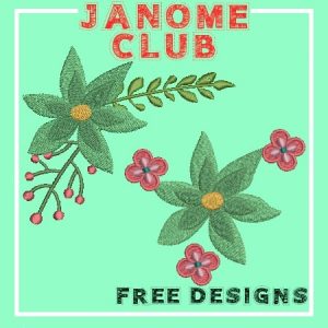 Country Flowers - Free .jef Embroidery Designs - Janome Sewing Centre ...