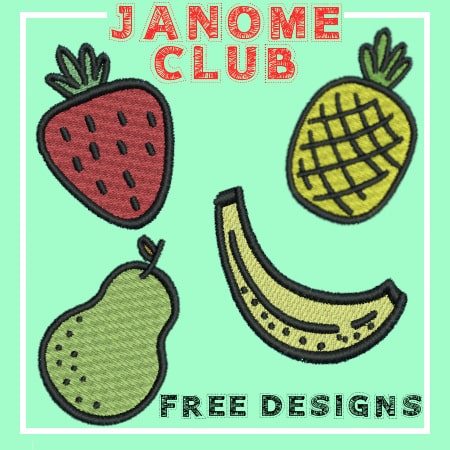 Fruit Salad - Free .jef Embroidery Designs - Janome Sewing Centre