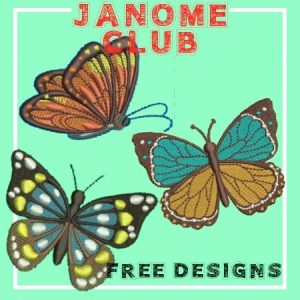 Butterflies - Free .jef Embroidery Designs - Janome Sewing Centre