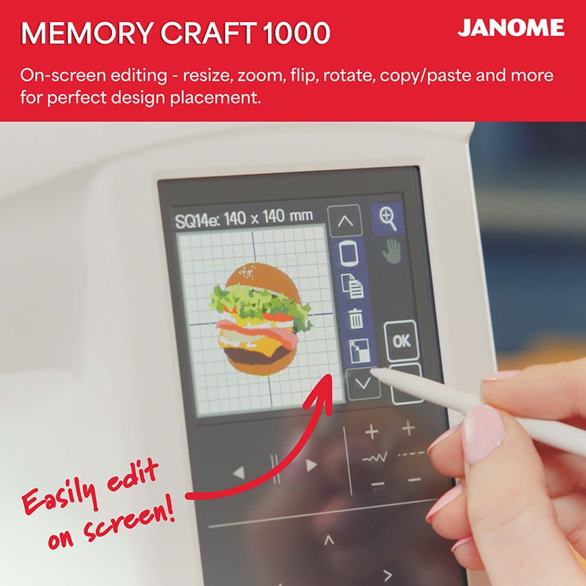Janome Memory Craft 1000. Janome Sewing Centre Sale Now On