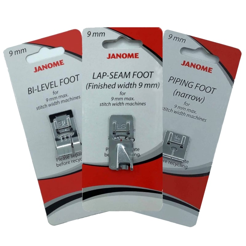 What's New - New 9mm Presser Feet - Janome Sewing Centre Everton Park
