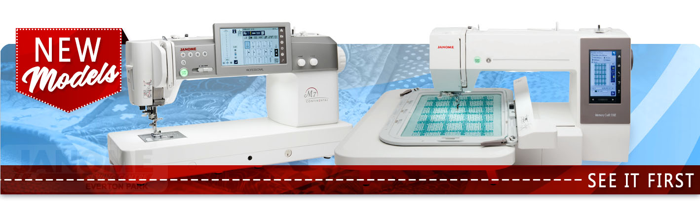 What's New! Janome MC550E and Continental M7 Professional - Janome ...