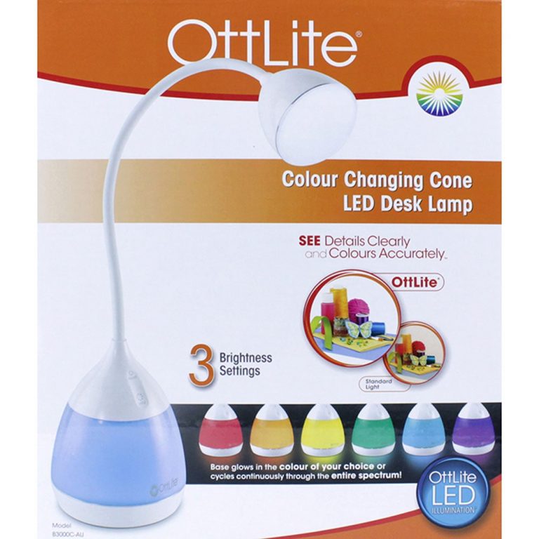 Ott Lite LED Desk Lamp with Colour Changing Base - Janome Sewing Centre