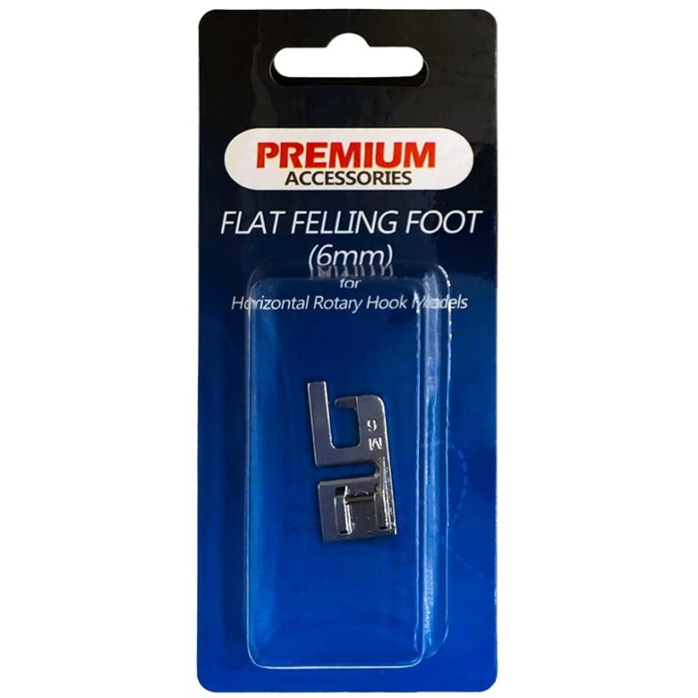 6mm Flat Felling Foot - for 5 and 7mm stitch width models - Janome ...