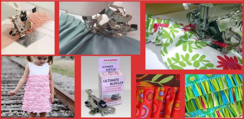JANOME Ruffler Foot Accessory Of The Month - Janome Sewing Centre ...